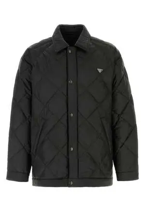 Prada Polyester Down Jacket - Black