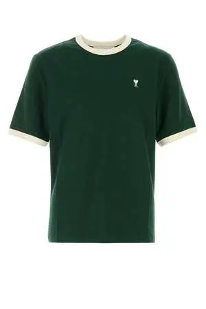 AMI Paris Bottle Cotton T-shirt - Green