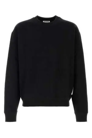 JIL SANDER Cotton Sweatshirt - Black