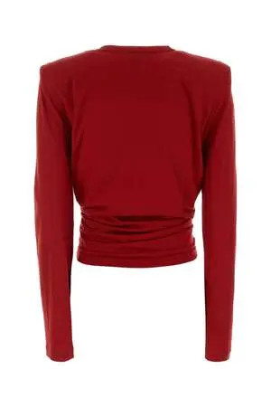 Magda Butrym Knot Detail T-shirt - Red