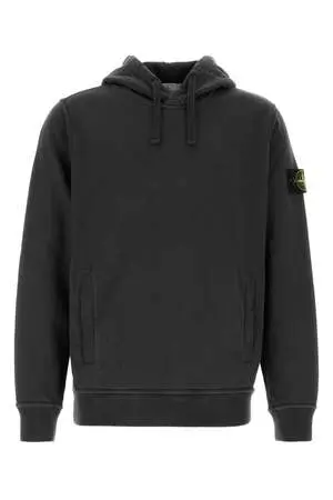 Stone Island Charcoal Cotton Sweatshirt - Gray