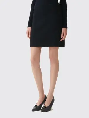 Fabiana Filippi High-waisted Virgin Wool Pencil Mini Skirt - Blue