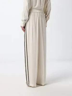 Fabiana Filippi Wide Leg Trousers With Contrast Piping