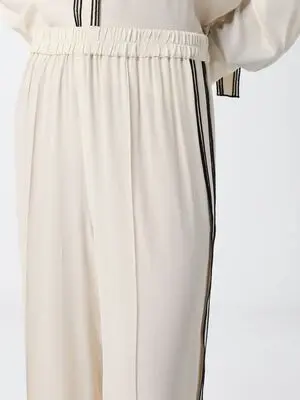 Fabiana Filippi Wide Leg Trousers With Contrast Piping
