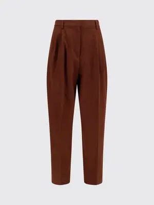 Fabiana Filippi Wide Leg Stretch Cotton Trousers With Jewel Detail