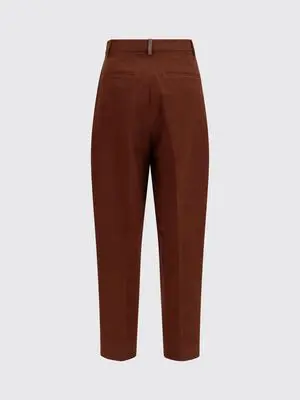Fabiana Filippi Wide Leg Stretch Cotton Trousers With Jewel Detail