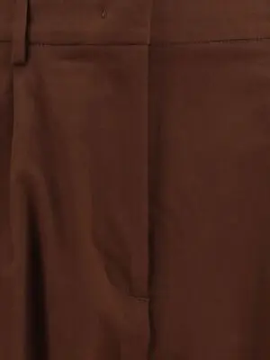 Fabiana Filippi Wide Leg Stretch Cotton Trousers With Jewel Detail