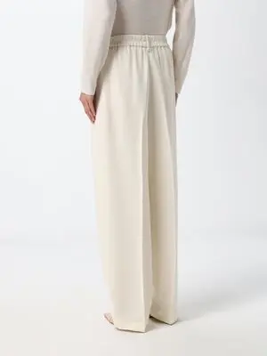 Fabiana Filippi Cady Palazzo Trousers With Elasticated Waist And Monili Embellishment