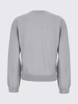 Fabiana Filippi V-neck Wool And Cotton Blend Jumper - Grey