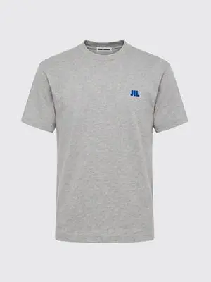 JIL SANDER Cotton T-shirt With Contrasting Embroidered Front Logo