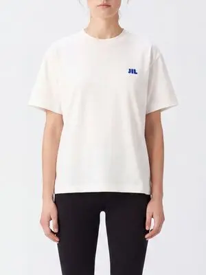 JIL SANDER Jil Sander Cotton T-Shirt With Embroidered Logo White