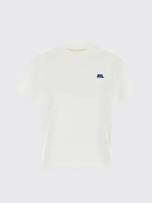 JIL SANDER Cotton T-shirt With Embroidered Logo - White