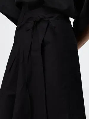 Bottega Veneta Asymmetrical Cargo Wrap Midi Skirt