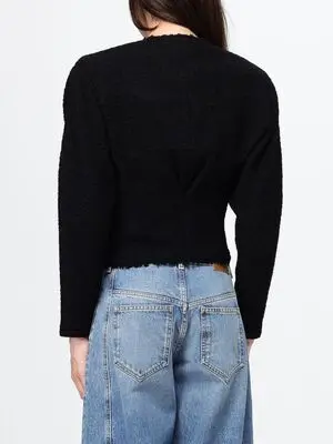 Isabel Marant Étoile Double-breasted Virgin Wool Blazer With Asymmetric Hem - Black