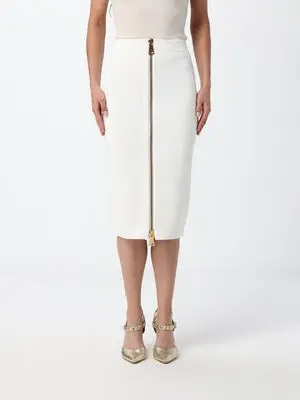 Elisabetta Franchi Pencil Skirt With Zip Front Detail