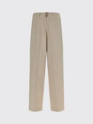 Fabiana Filippi High-waisted Palazzo Trousers With Jewel Detail - Beige