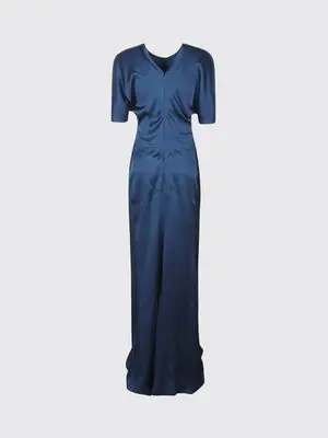 Victoria Beckham Isabella Ruched-waist Crêpe Long Evening Gown