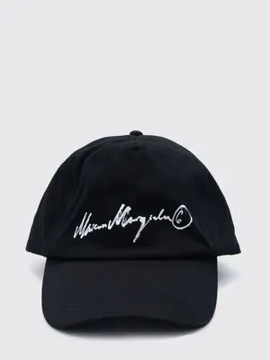 MAISON MARGIELA Cotton Baseball Cap With Printed Logo And Visor