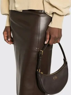 Valentino Garavani Vlogo Signature Calfskin Mini Hobo Bag - Brown
