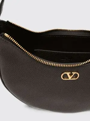 Valentino Garavani Vlogo Signature Calfskin Mini Hobo Bag - Brown
