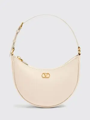 Valentino Garavani Vlogo Signature Calfskin Mini Hobo Bag - Ivory