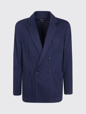 Giorgio Armani Double-breasted Blazer With Patch Pockets