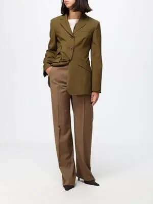 Max Mara Single-breasted Cropped Blazer In Virgin Wool With A Slim Fit