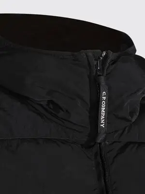 C.P. COMPANY Chrome-r Goggle Hooded Down Jacket In Recycled Nylon