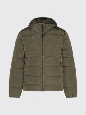 C.P. COMPANY Chrome-r Goggle Hooded Down Jacket In Recycled Nylon - Green
