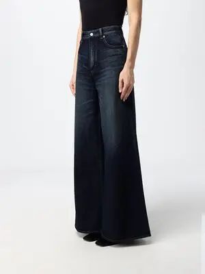 Alaïa High-waisted Flared Cotton Denim Jeans