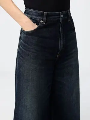 Alaïa High-waisted Flared Cotton Denim Jeans