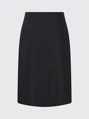 JIL SANDER Fiala High-waisted Pleated Virgin Wool Pencil Mini Skirt - Black