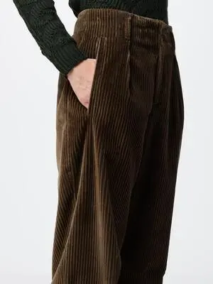 Etro High-waisted Straight Corduroy Trousers