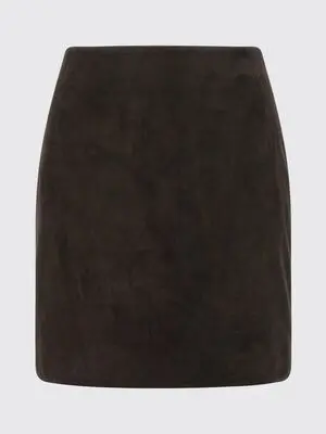 ROTATE BY BIRGER CHRISTENSEN Suede Zip-up Mini Skirt