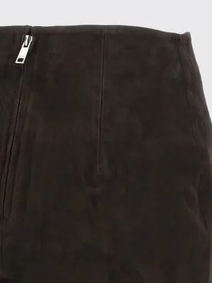 ROTATE BY BIRGER CHRISTENSEN Suede Zip-up Mini Skirt