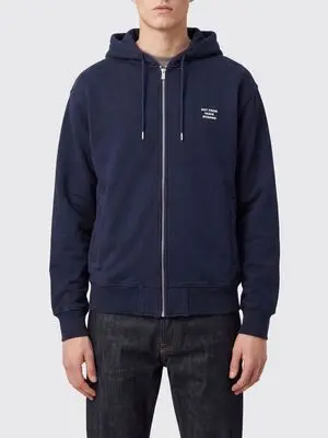 Drole De Monsieur Cotton Zip-up Hoodie With Embroidered Logo