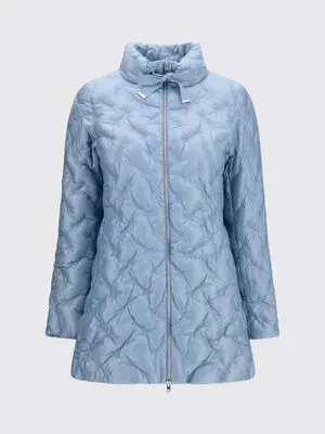 Herno Slim Fit Long Quilted Nylon Puffer Coat With High Neck And Zip
