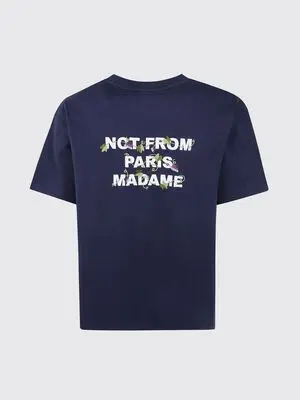 Drole De Monsieur Slogan Print Cotton T-shirt With Dropped Shoulders