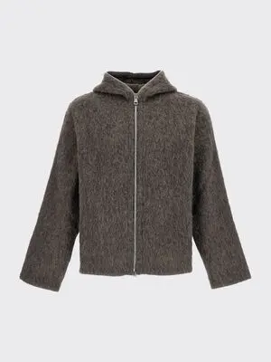 Our Legacy Wool And Alpaca Blend Zip-up Hooded Cardigan - Grey