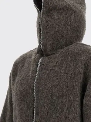 Our Legacy Wool And Alpaca Blend Zip-up Hooded Cardigan - Grey
