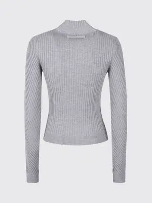 Victoria Beckham Ribbed Mock Neck Sweater