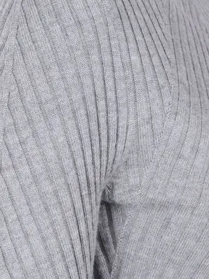 Victoria Beckham Ribbed Mock Neck Sweater