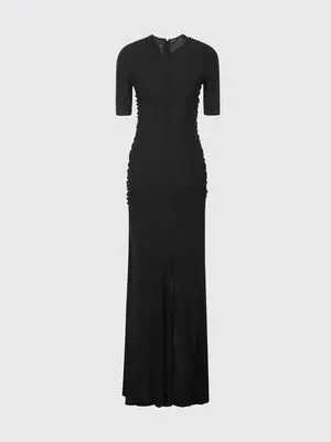 Victoria Beckham Long Sheath Dress In Jersey With Asymmetric Neckline