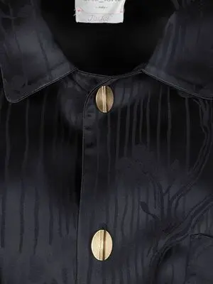 FORTE_FORTE Floral Viscose Shirt With Tie-waist Belt