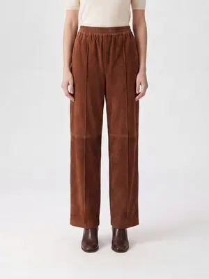 Fabiana Filippi Suede Trousers With Bead Embellishment