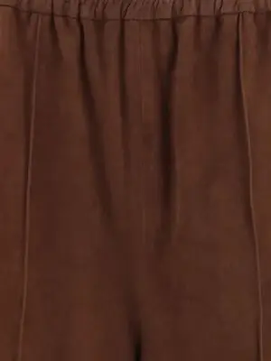 Fabiana Filippi Suede Trousers With Bead Embellishment