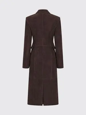 ROTATE BY BIRGER CHRISTENSEN Double Breasted Long Coat - Brown
