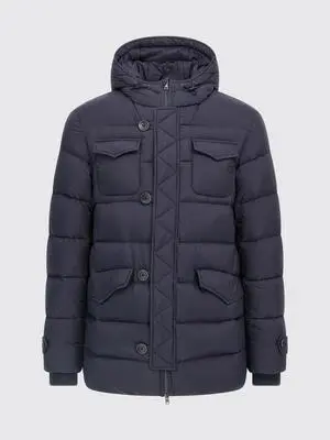 Herno Eskimo Waterproof Nylon Short Down Jacket With Goose Down Padding - Navy