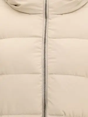 Herno Quilted Nylon Knee-length Down Jacket With Hood
