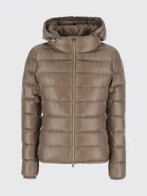 Herno Slim Fit Waterproof Nylon Down Jacket With Hood And Metal Zip - Beige